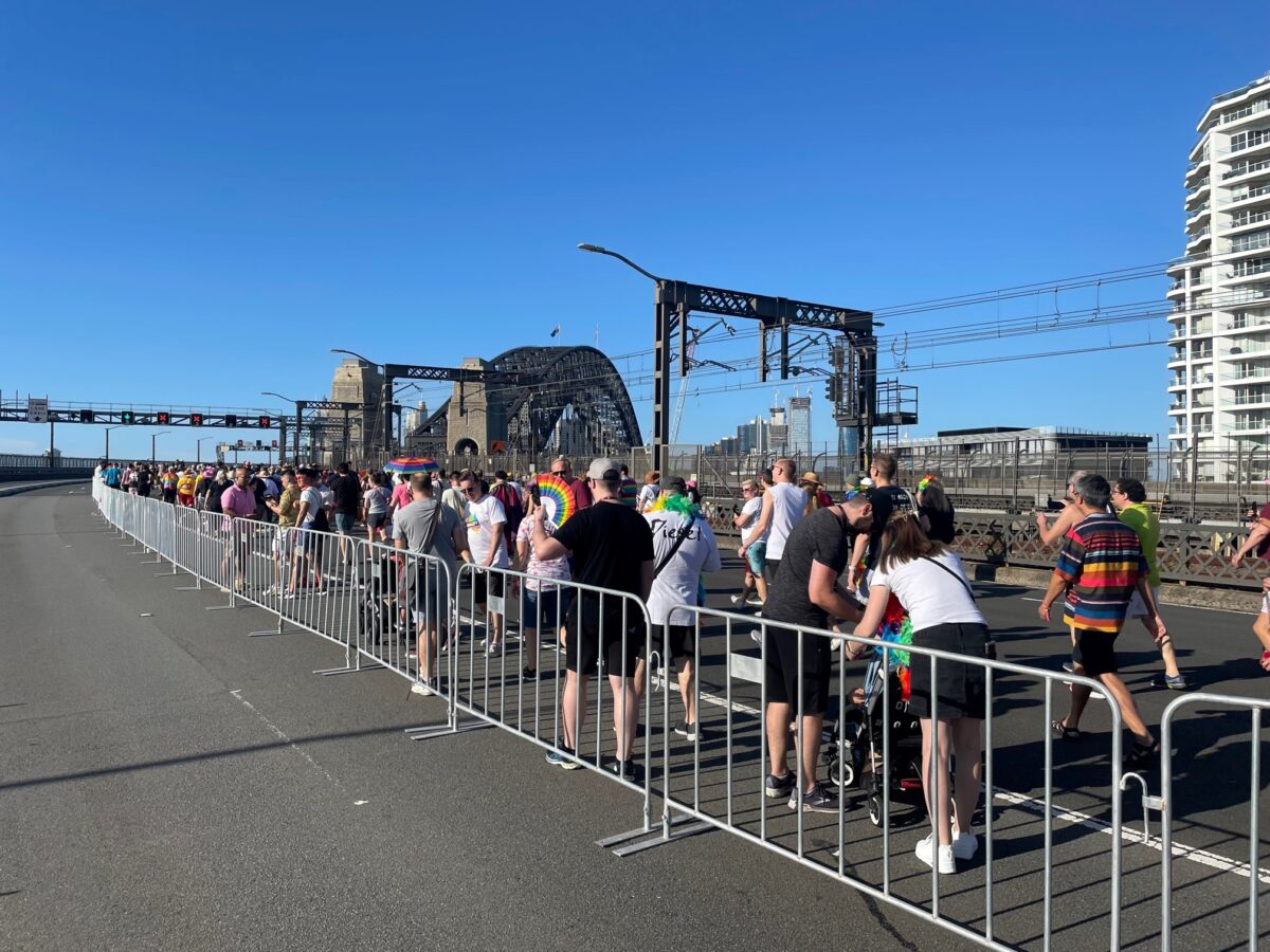 Case Study: Sydney Harbour Bridge Pride March - 1300TempFence