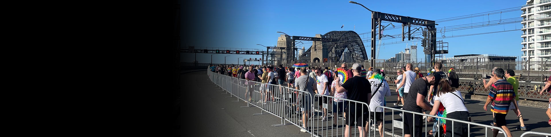 Case Study: Sydney Harbour Bridge Pride March - 1300TempFence